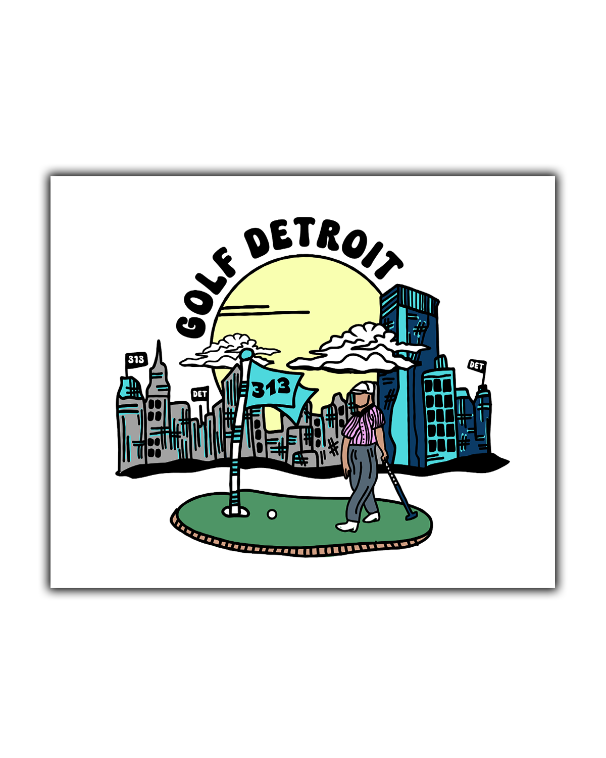 Golf Detroit Poster #3 – Rossi Golf